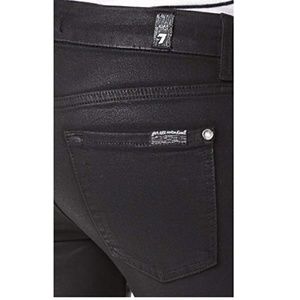 7 For All Mankind | Pants & Jumpsuits | 7fam Coated Ankle Skinny In Ink ...